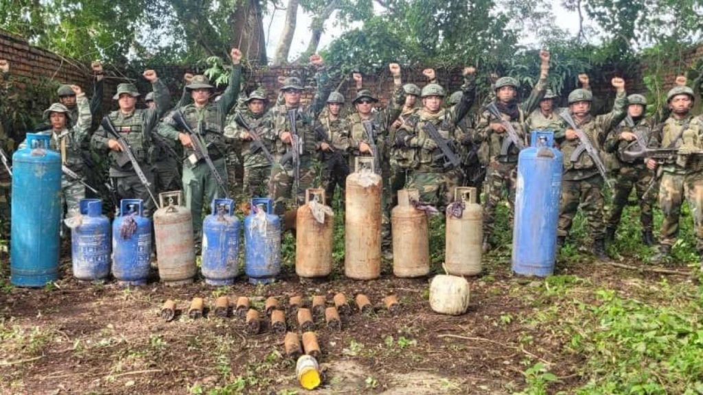Militares venezolanos desactivaron 30 explosivos en frontera con ...
