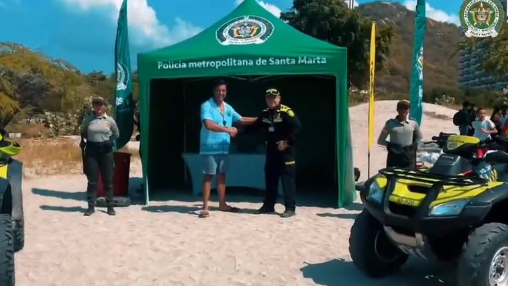 Policía inaugura CAI playero en Cabo Tortuga - Santa Marta Al Día
