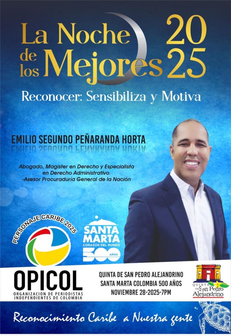 OPICOL anuncia homenaje a Emilio Segundo Peñaranda Horta en la Noche de ...