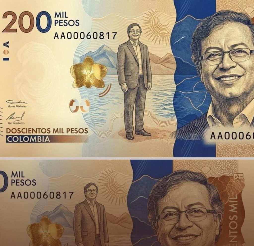 ¡Esto sí es el colmo! Diseño de billete con Petro causa terremoto ...