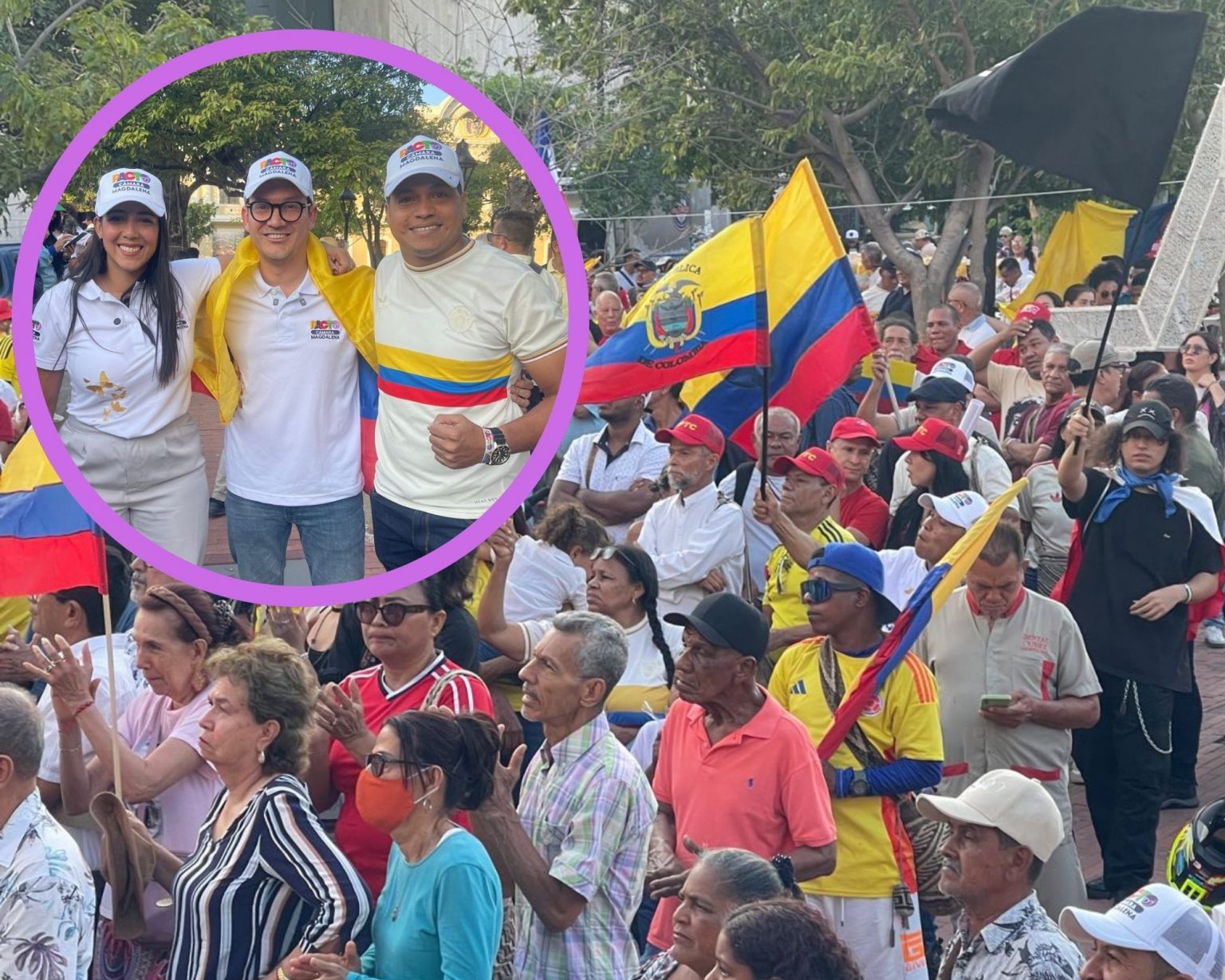 Multitudinario respaldo a Gustavo Petro en Santa Marta en defensa de la ...